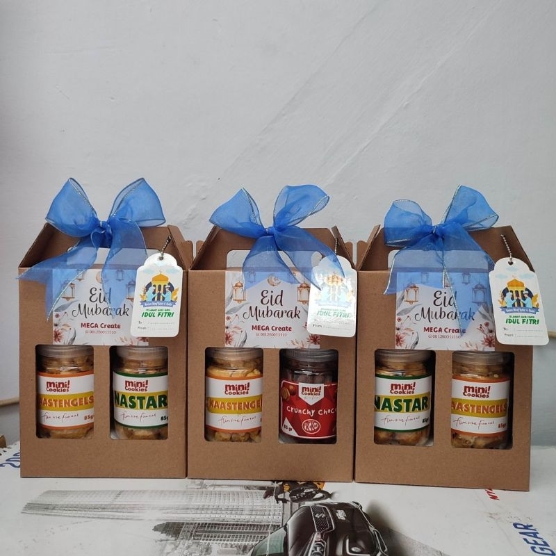 Jual MINI COOKIES BY INA COOKIES HAMPERS BOX ISI 2 TOPLES | Shopee ...