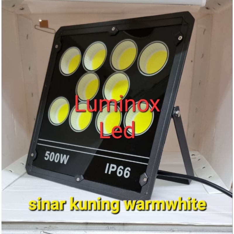 Jual lampu sorot cob kuning 500watt 500w 10mata / flood light 500 watt tembak led 500 w 10mt ...