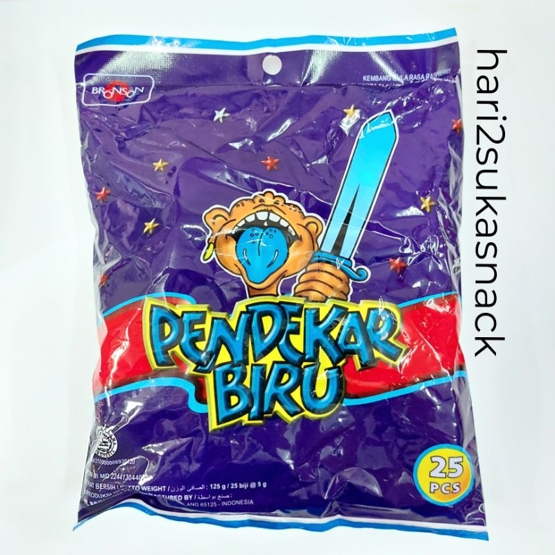 Jual Permen Pendekar Biru Rasa Raspberry Lollipop Pendekar Biru ...