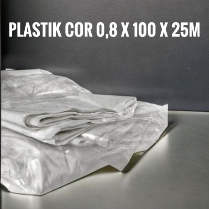 Jual Plastik Cor Butek 0,8 x 100cm x 25Mt | Shopee Indonesia