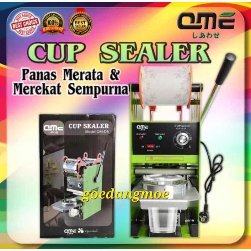 Jual GOSEND QME Sealing machine Mesin cup sealer Press gelas plastik ...