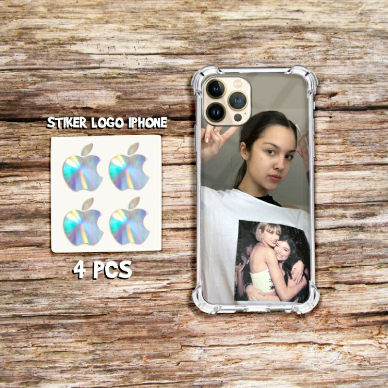 Jual Sticker logo Apple Iphone hologram - satu set isi 4 stiker ...