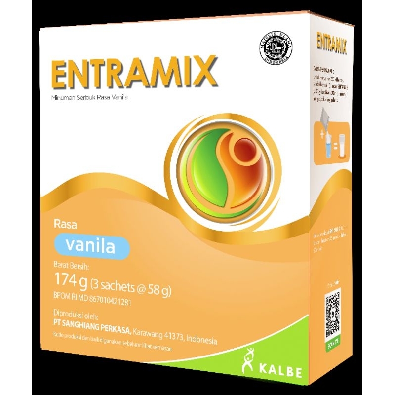 Jual Entramix Vanila Coklat 174g (3x68g) & Soya Almond 200g (5x40g ...
