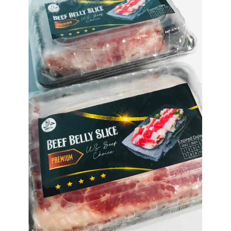 Jual beef belly slice premium 500 gr | Shopee Indonesia