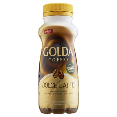 Jual GOLDA COFFEE 200ml DOLCE LATTE CAPPUCINO KOPI BOTOL SIAP MINUM ...