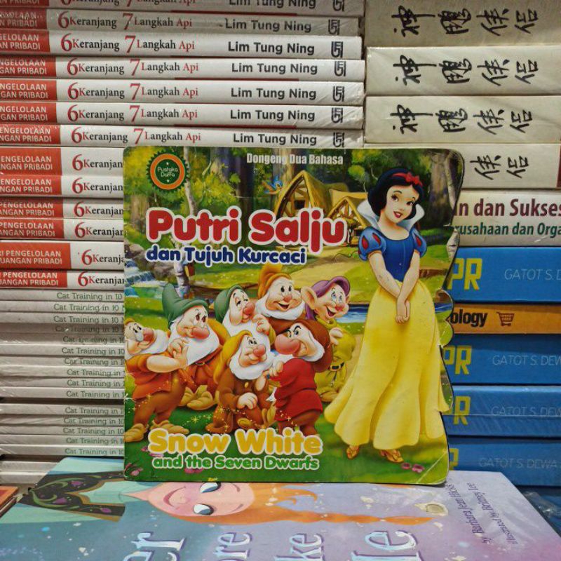 Jual Buku Original Dongeng Dua Bahasa Putri Salju Dan Tujuh Kurcaci Snow White And The Seven