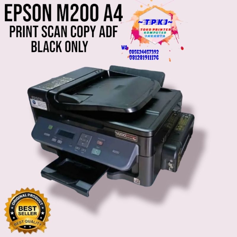 Jual Printer Epson M200 Print Scan Copy ADF Hasil Nozzal Full | Shopee ...