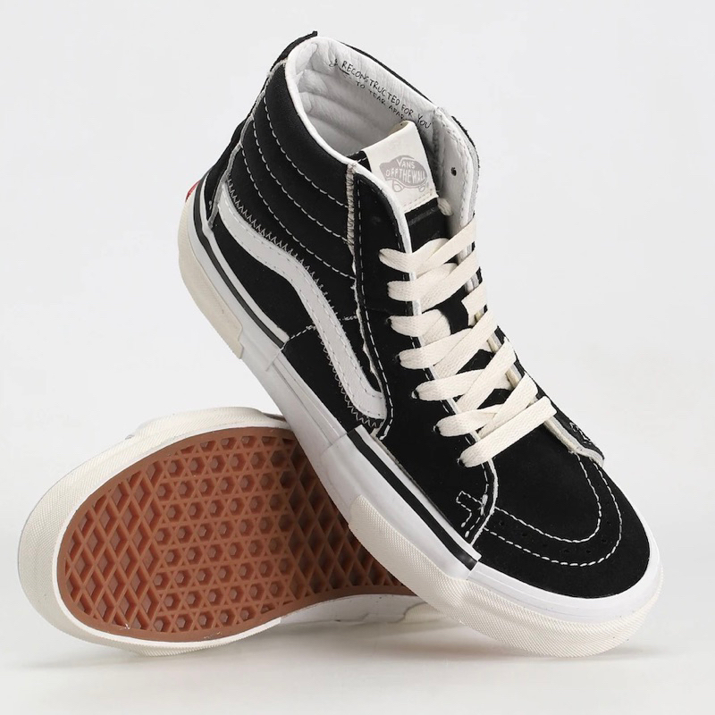 Jual Vans sk8 hi reconstruct marshmallow black (Resmi VANS STORE LUAR ...