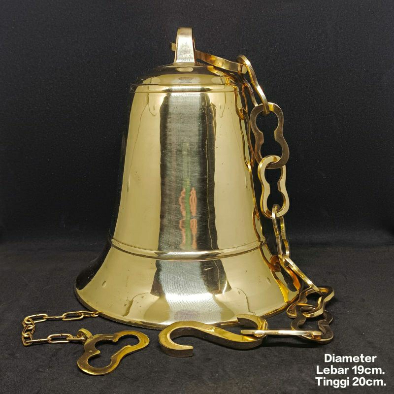 Jual Lonceng Kuningan Gold Sekaligus Rantai Kuningan | Shopee Indonesia