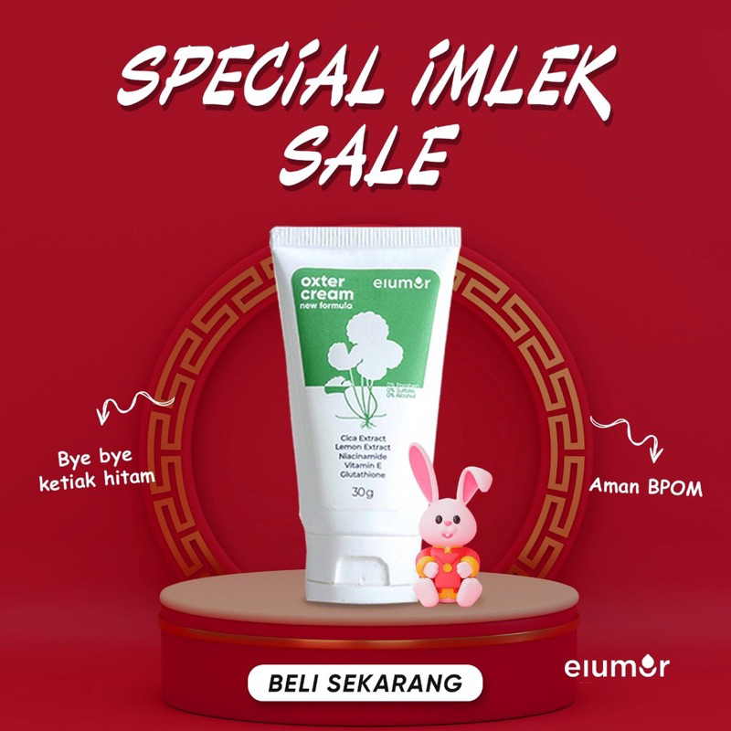 Jual Elumor Oxter Cream Pemutih Original Bagian Ketiak Selakangan Dan ...