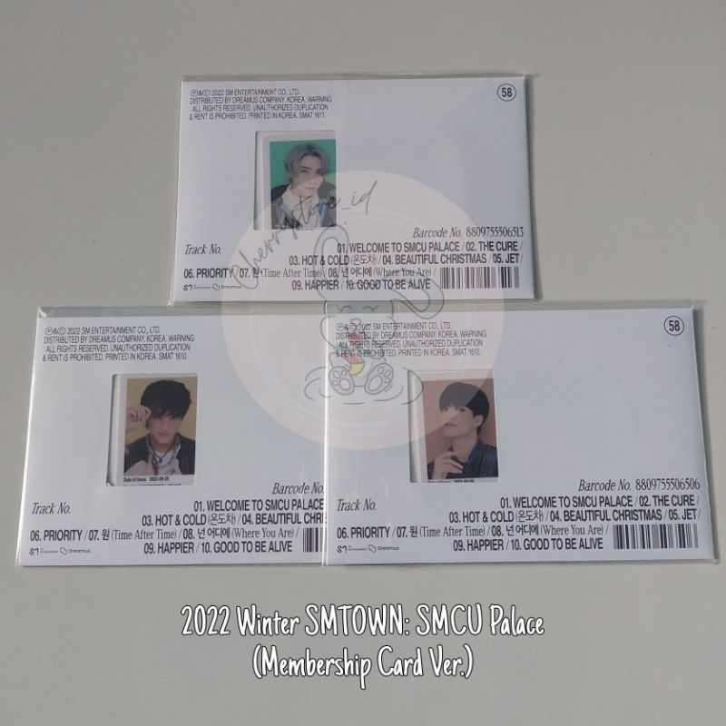 Jual NCT DREAM WAYV WINTER SMTOWN SMCU PALACE MEMBERSHIP CARD VER ...