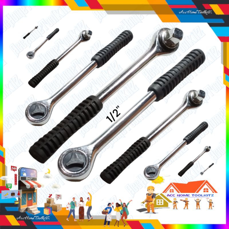 Jual Stang Sock Ratchet XPTOOL 1/2 in 12in Reversible Ratchet Handle 12 ...