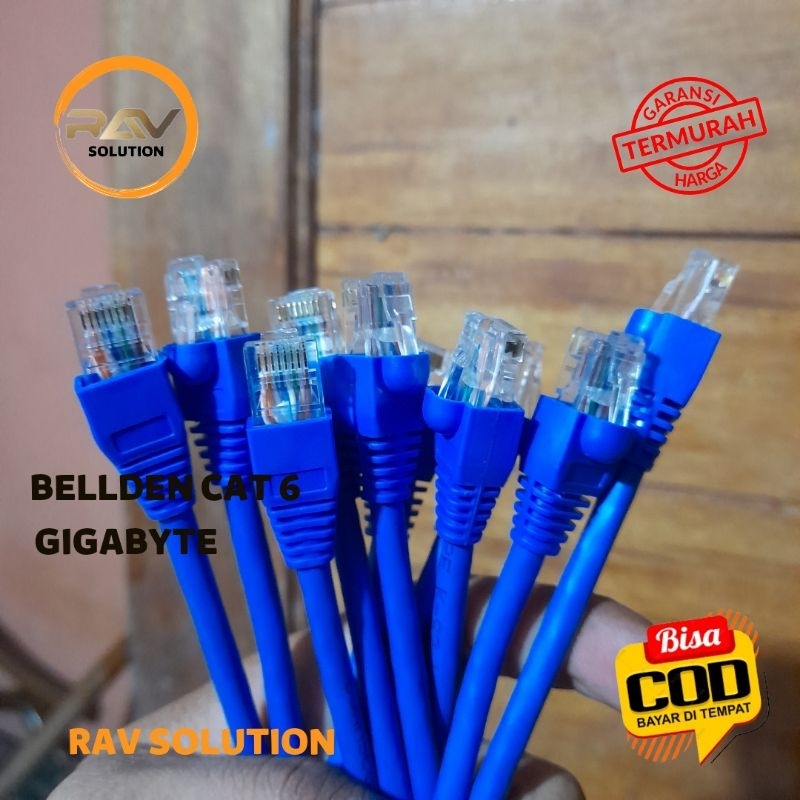 Jual KABEL LAN SERVER BELDEN CAT 6 BIRU GIGABYTE BELDEN 7814A | Shopee ...