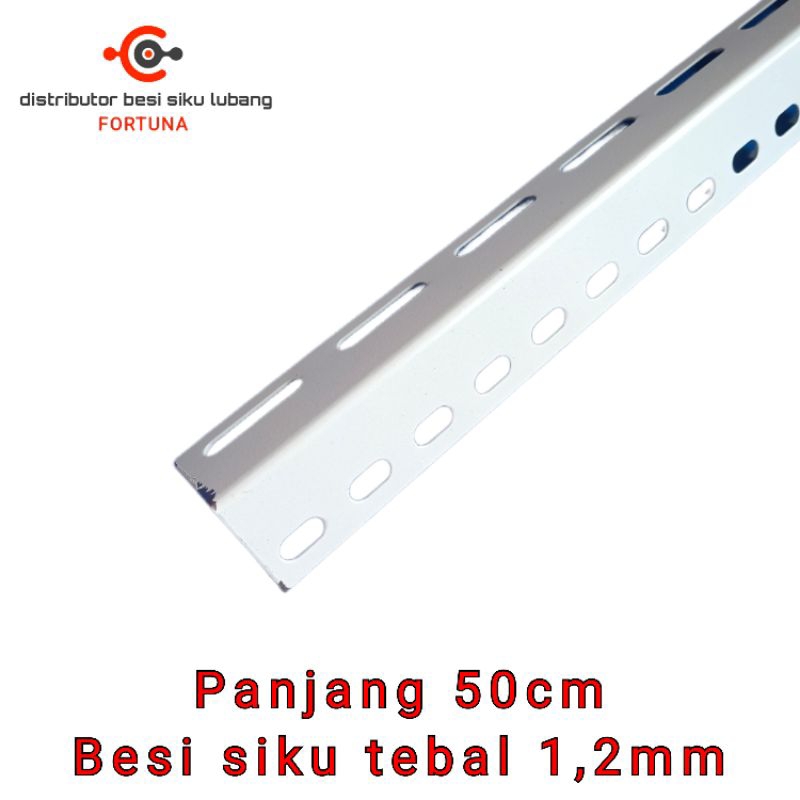 Jual besi siku lubang tebal 1,2mm panjang 50 cm buat rak besi siku ...
