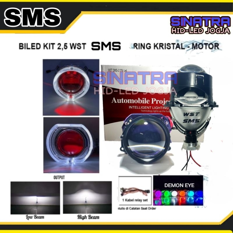 Jual Paket Biled Motor WST SMS 37Watt AE Kristal Fullset | Shopee Indonesia