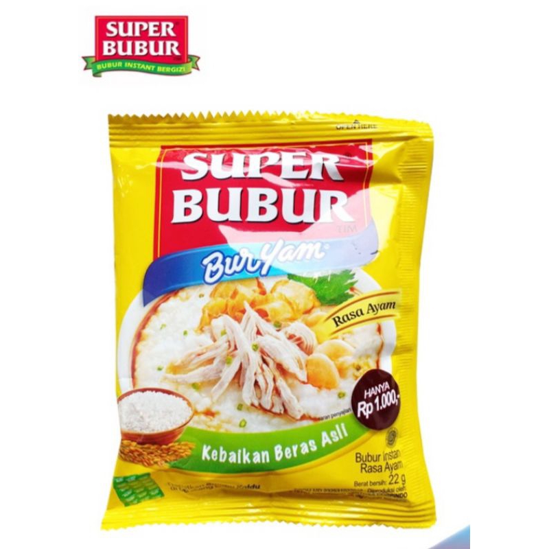 Jual Buryam Bubur Ayam instan siap seduh 22Gr ( 1 renceng 10 sachet ...