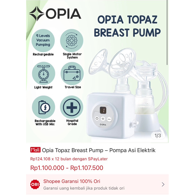 Jual PUMP / POMPA ASI BARU BAGUS STANDAR RUMAH SAKIT ADA GARANSI ...