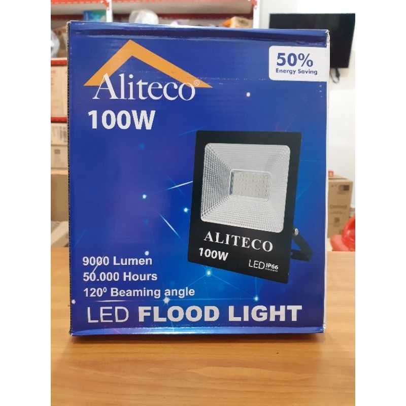 Jual LAMPU SOROT LED 100W OUTDOOR FLOOD LIGHT LED ALITECO | Shopee Indonesia