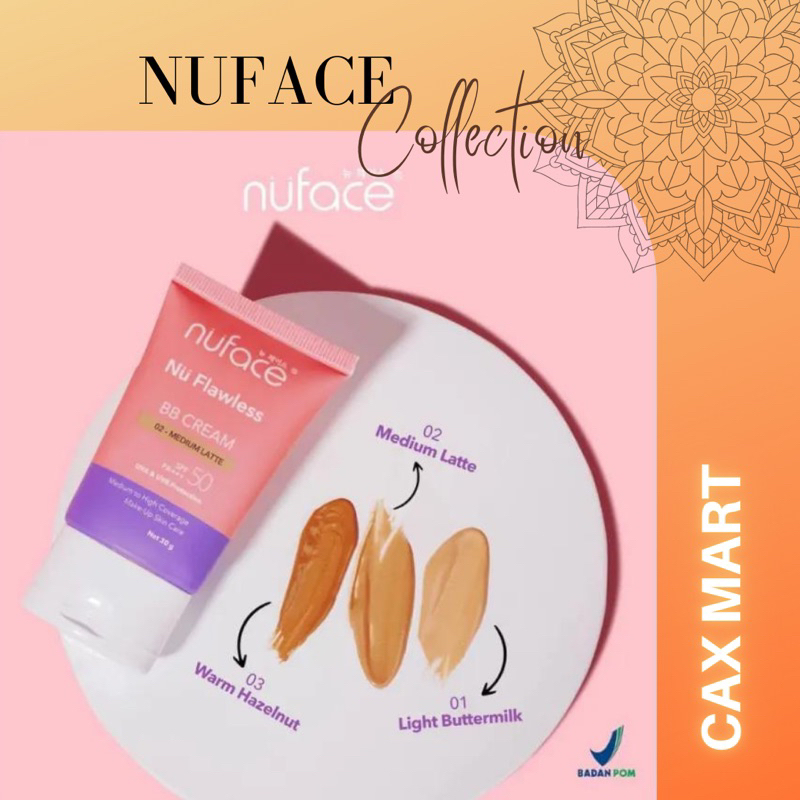 Jual NUFACE Nu Flawless BB Cream SPF 50 (Package With Blender) | Shopee ...