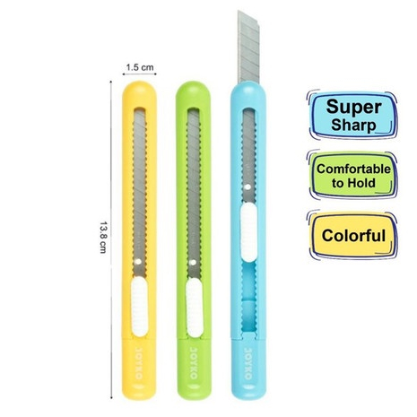 Jual MINI CUTTER JOYKO CU-504 WARNA PASTEL KECIL PISAU TAJAM KUAT CU ...