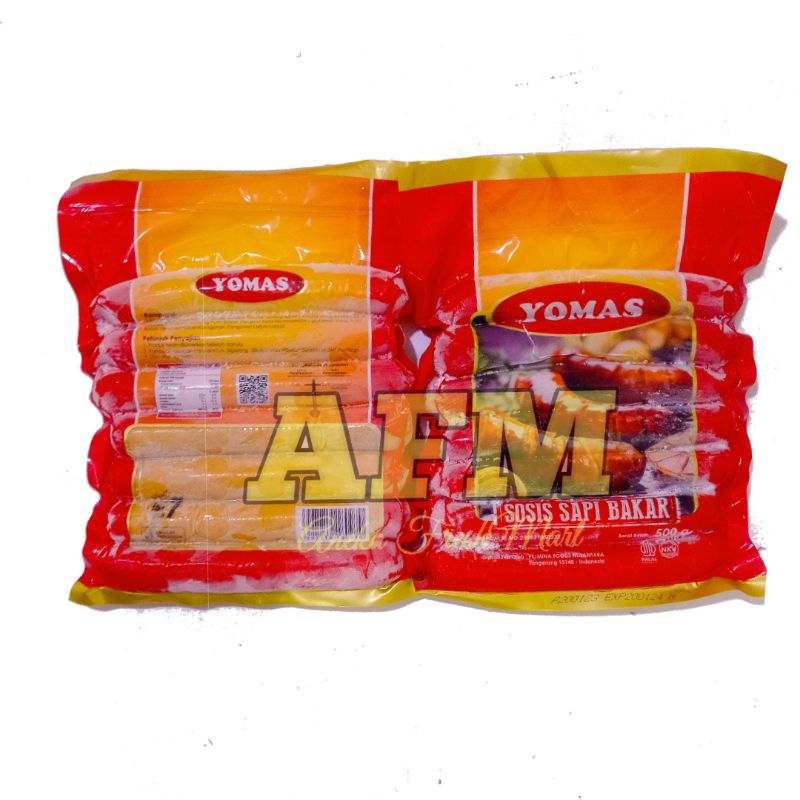 Jual YOMAS SOSIS BAKAR SAPI 500GRAM SOSIS SAPI JUMBO SAUSAGE GRILLED ...
