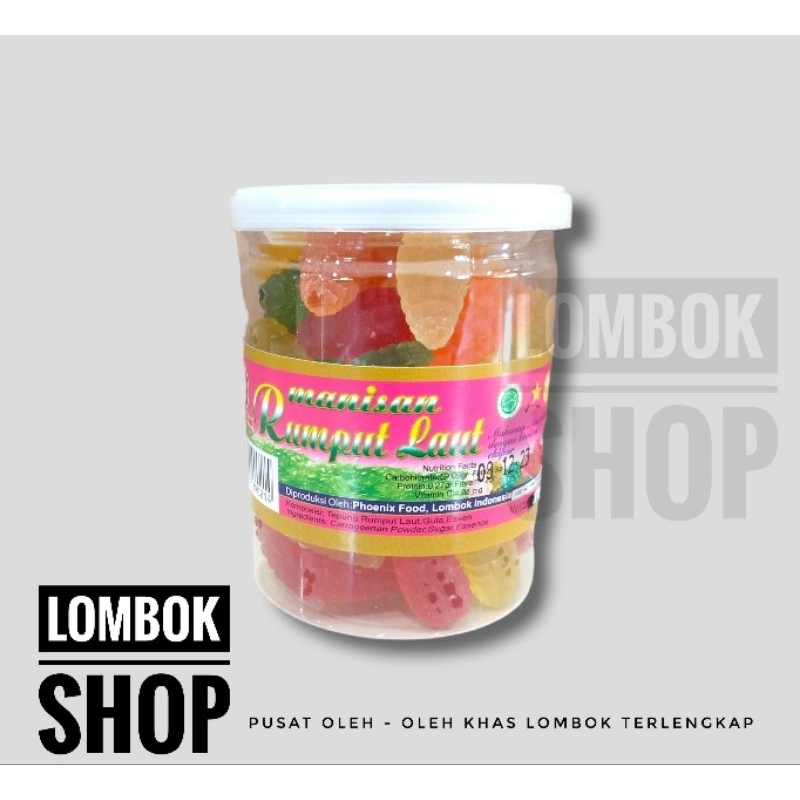 Jual Manisan Rumput Laut Phoenix Khas Lombok 200 Gram Toples | Shopee ...