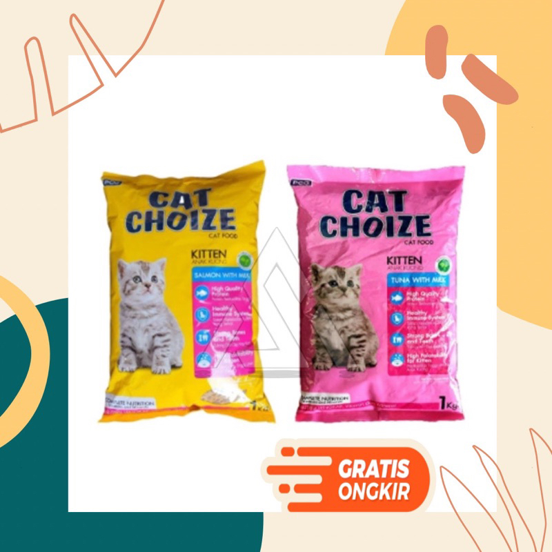 Jual Cat Choize Kitten 1kg Makanan Anak Kucing Cat Food Dry Cat Choize ...