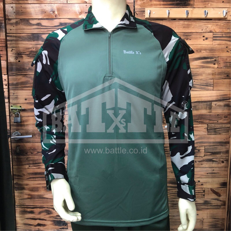 Jual COMBAT SHIRT LORENG TNI FULL DRY FIT | Shopee Indonesia
