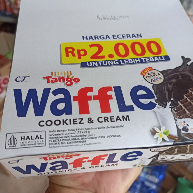 Jual Wafer Waffle Cookiez & Cream Tango | Shopee Indonesia