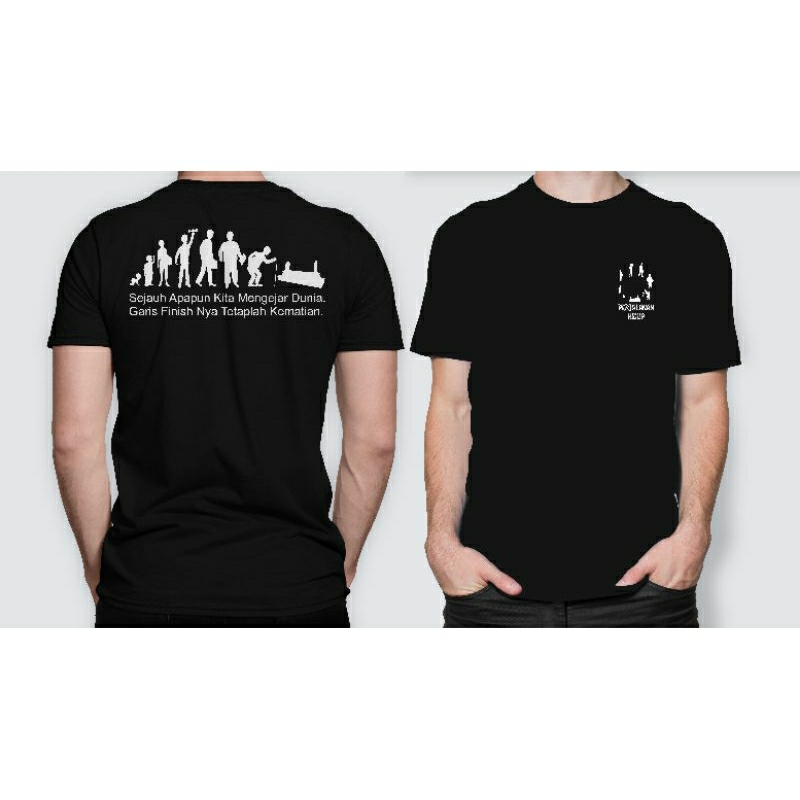 Jual t-sheirt kaos perjalanan hidup/kaos sejauh apapun kita mengejar ...