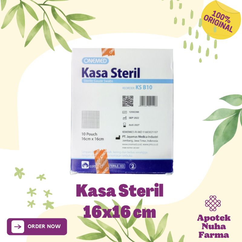 Jual Kasa Steril OneMed 16x16 | Kasa Hidrofil One Med 16 x 16 | 16x16cm ...