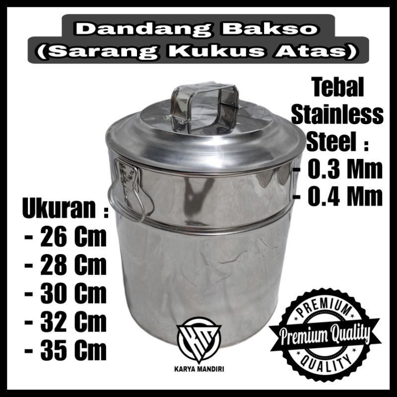 Jual Dandang Bakso Malang Ukuran 26, 28, 30, 32, 35 | Shopee Indonesia