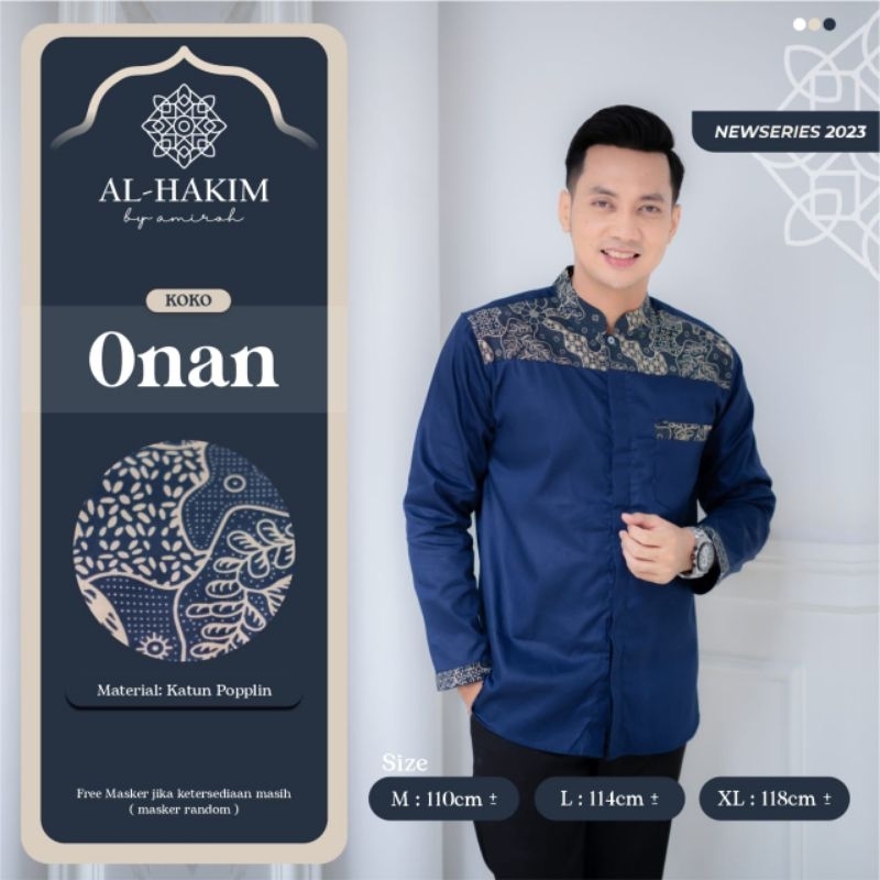 Jual Baju Koko Batik Lengan Panjang Premium Original by Al Hakim ...