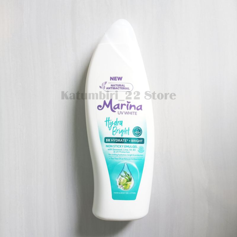 Jual Marina Hand & Body Lotion UV White 460ml Hydra Bright (Hijau ...
