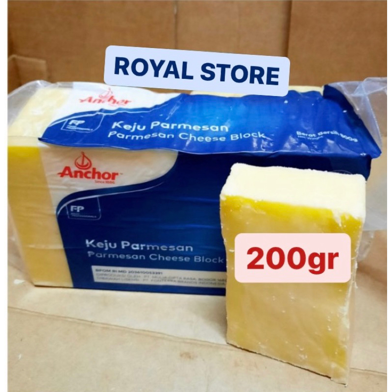 Jual KEJU PARMESAN BLOCK ANCHOR KEMASAN 200gr/ GRATIS NGOKIR KEJU ...