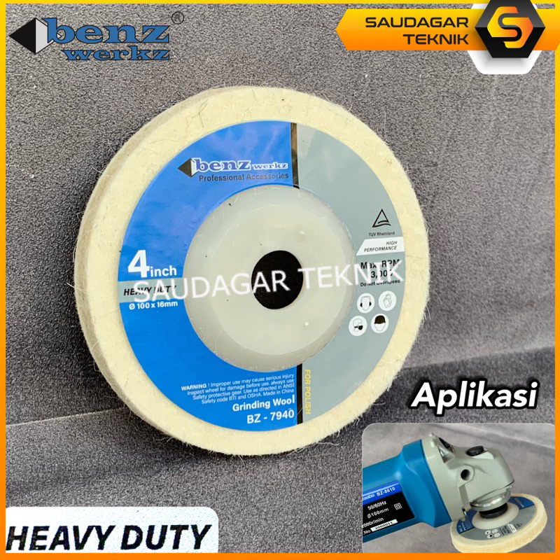 Jual Mata Gerinda Poles Stainless Steel Wool Poles 4 Inch Grinding Wool ...