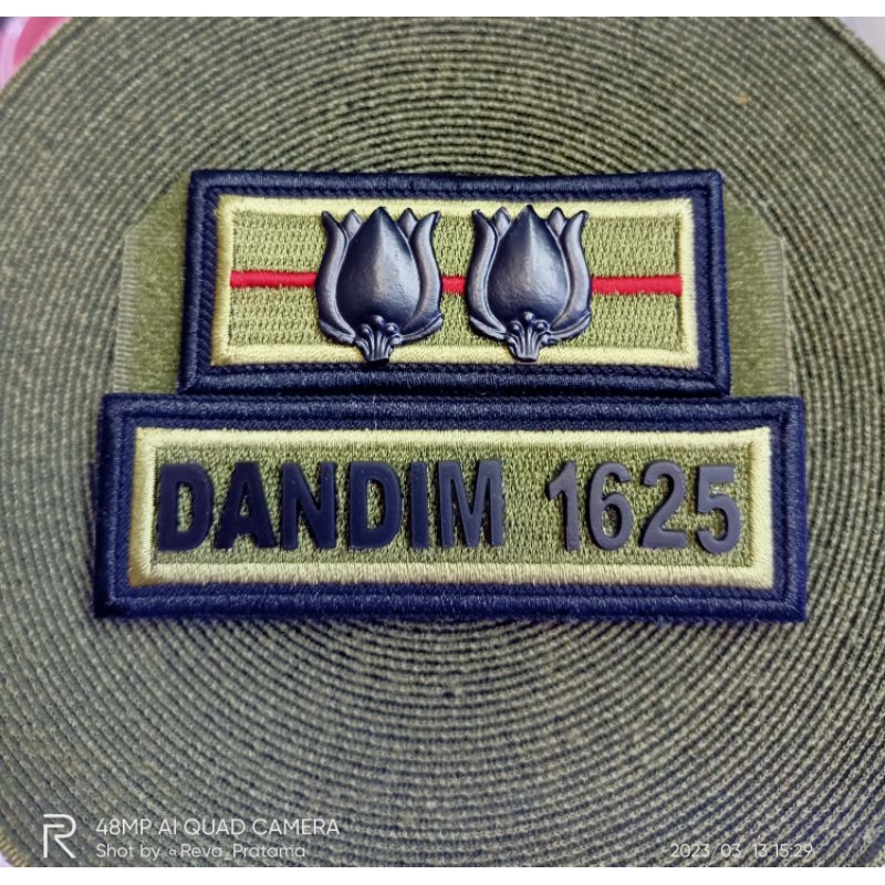 Jual pangkat topi pet pdl matra darat letkol + nama akrilik | Shopee ...