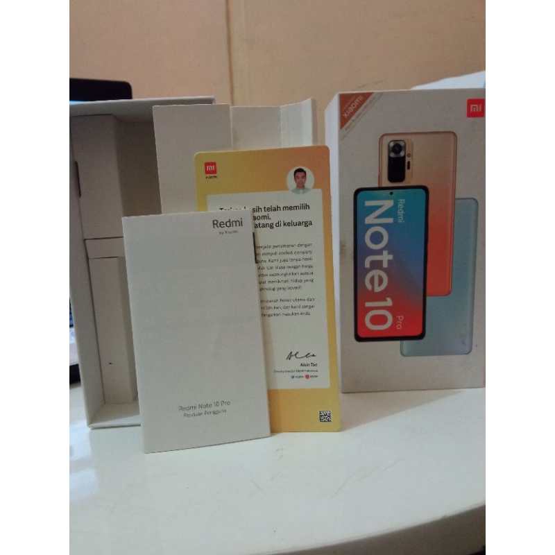 Jual DUS BOX KOTAK REDMI NOTE 10 PRO COPOTAN ORIGINAL BAWAAN UNIT ...