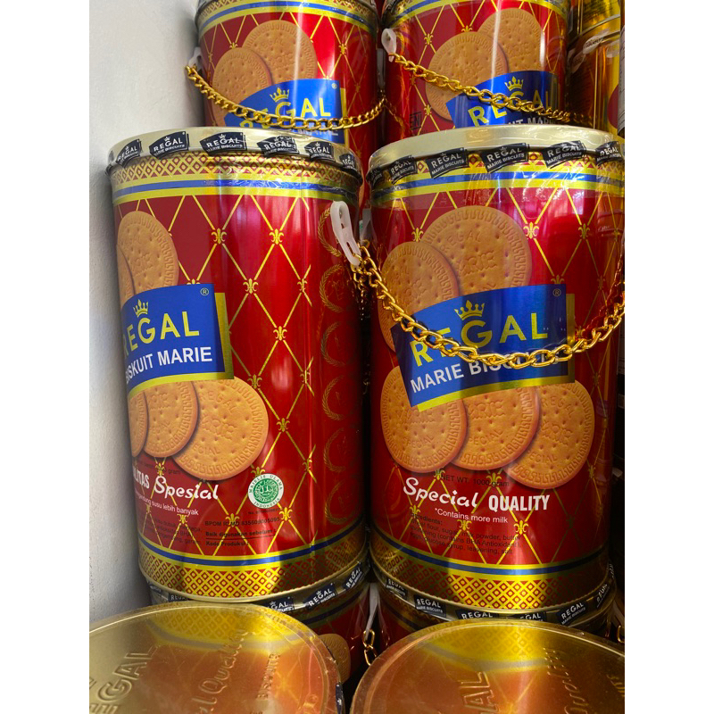 Jual Regal Biskuit Marie 1000g kaleng | Shopee Indonesia