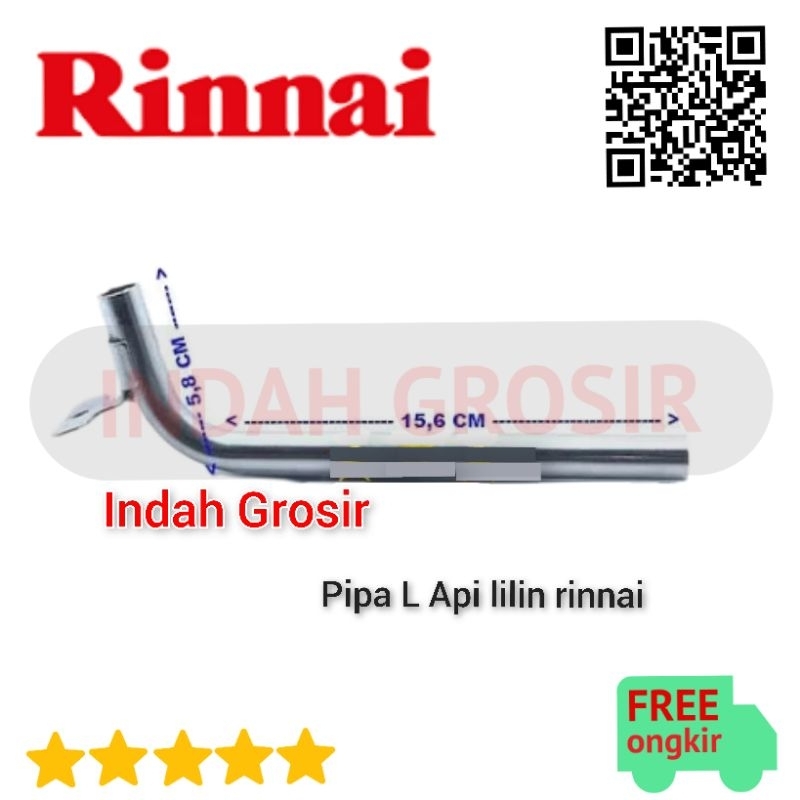 Jual PIPA L tungku cerobong api lilin rinnai PANJANG | Shopee Indonesia