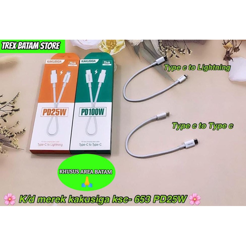 Jual KABEL PENDEK POWERBANK CHARGER C TO C & C TO LIGHTNING IPHONE ...