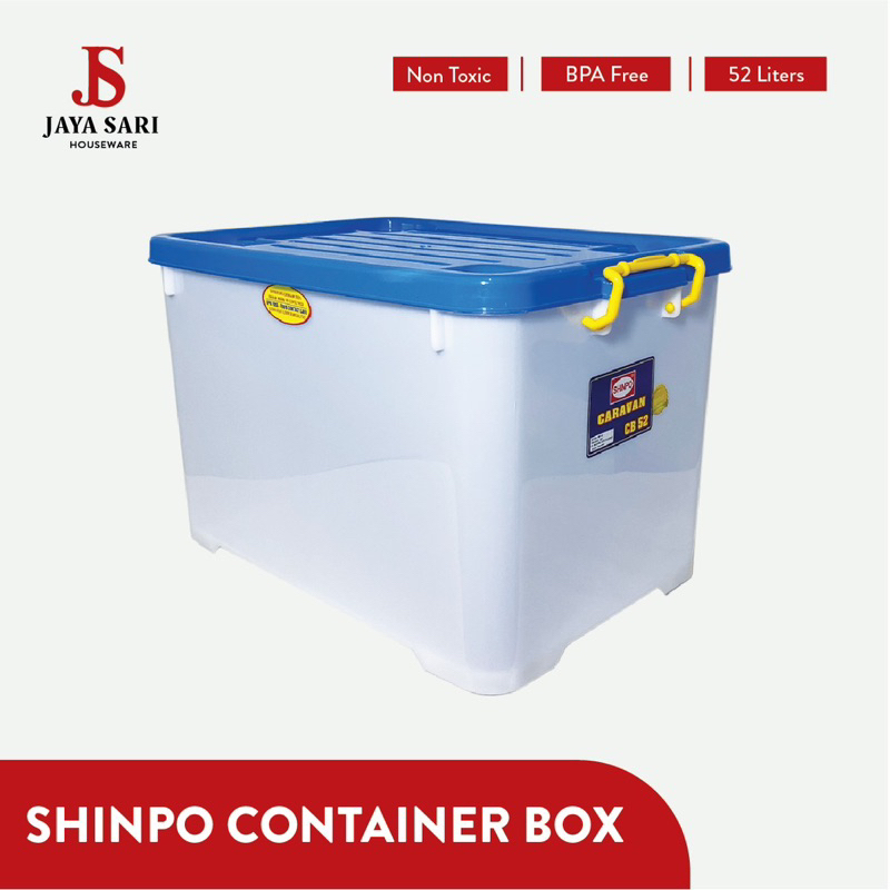 Jual Shinpo Container Box Tempat Penyimpanan Organizer 52 Liter SIP 142 ...