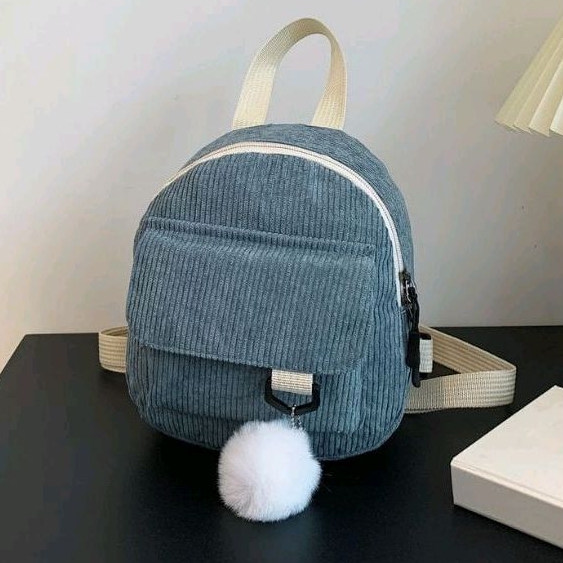 Jual Tas Ransel Mini / Tas Mini Corduroy / Tas Wanita Imut | Shopee ...
