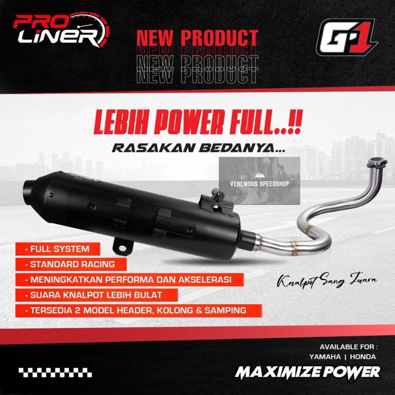 Jual Knalpot Standar Racing Proliner G-1 (Copy CMS) VarioNew / Pcx150 ...