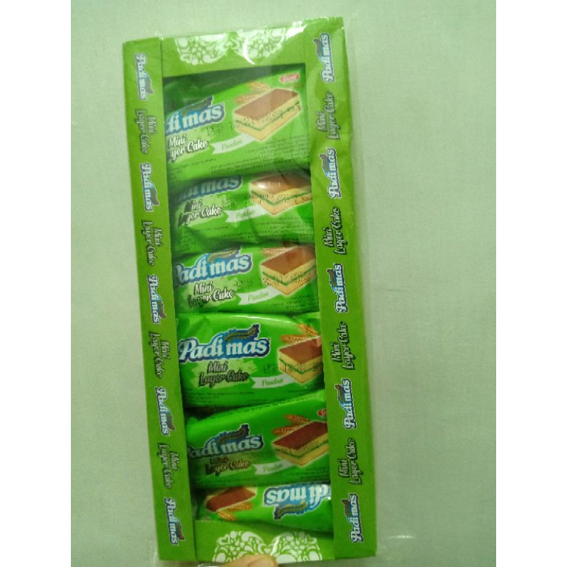 Jual PADI MAS MINI LAYER CAKE RASA PANDAN | Shopee Indonesia