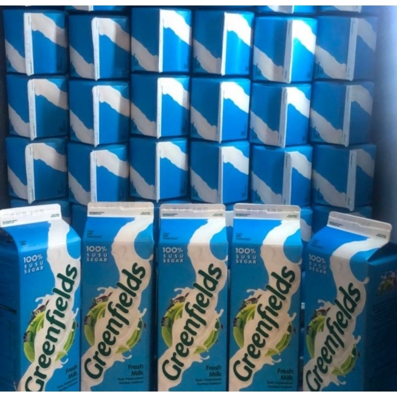 Jual Susu Greenfields Fresh Milk 1000 ML/1 Liter | Shopee Indonesia