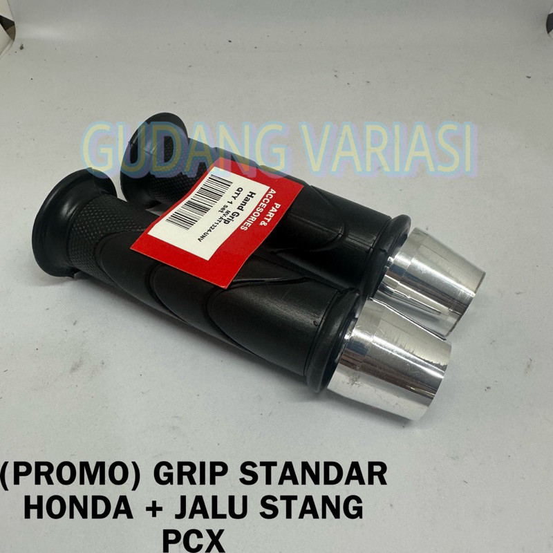 Jual ( PROMO ) PAKET HAND GRIP STANDAR ORIGINAL HONDA PLUS JALU STANG ...
