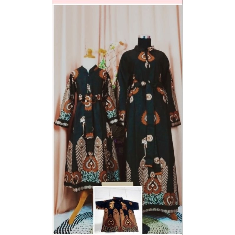 Jual baju batik seragam keluaraga motif wayang/baju lebaran | Shopee ...