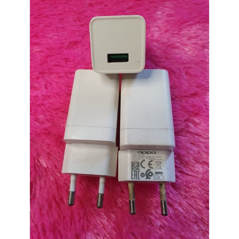 Jual adaptor charger original bawaan hp Oppo vocc 4A kecil F9 dll ...