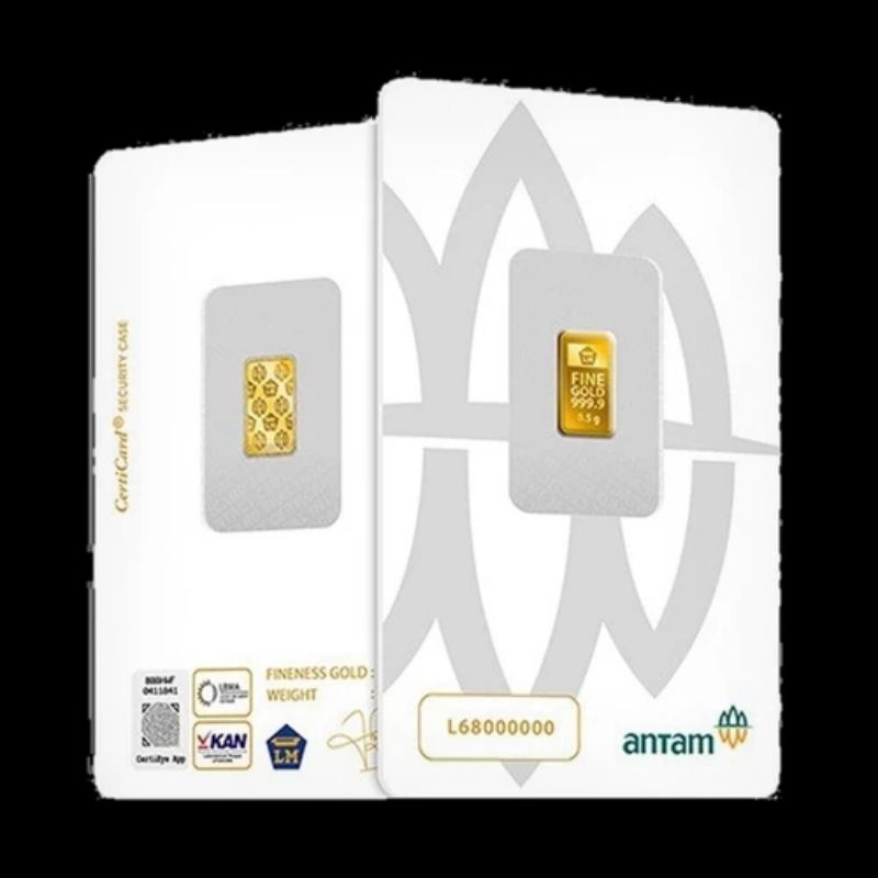 Jual Logam mulia antam certicard certieye 0.5gram | Shopee Indonesia